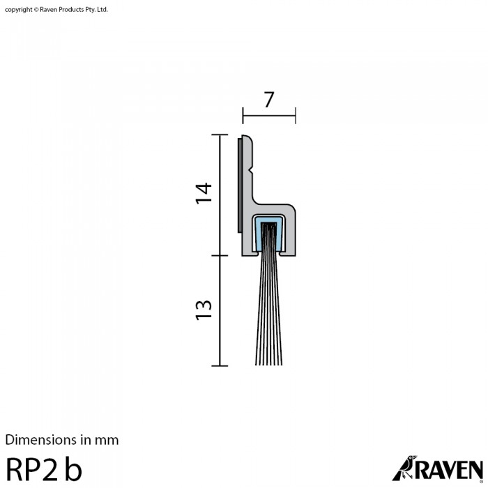 RP2B Brush Strip Seal | Doorseal.com.au