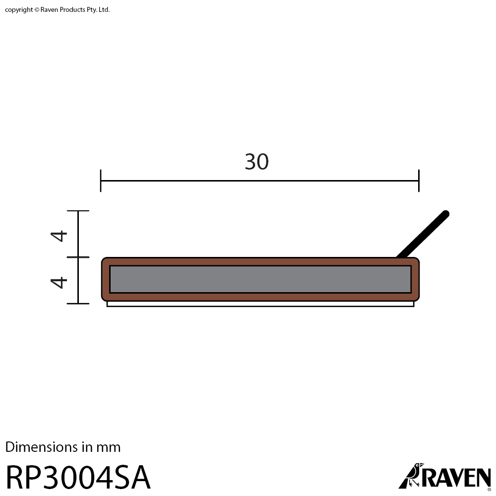 RP3004SA Intumescent fire seal | Doorseal.com.au