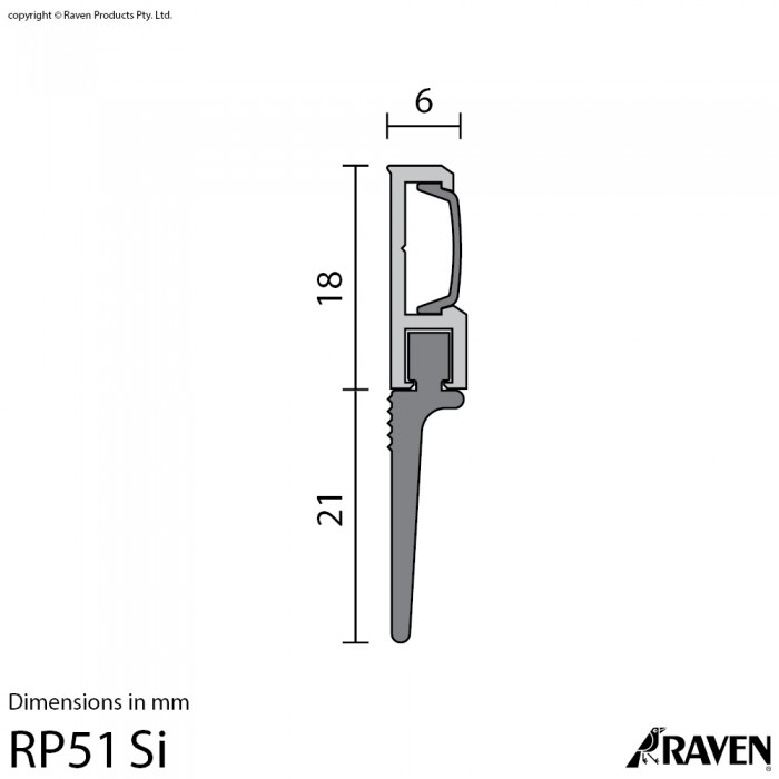 RP51Si Door Bottom Seal | Doorseal.com.au