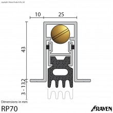 RP70 Door Bottom Seal | Doorseal.com.au