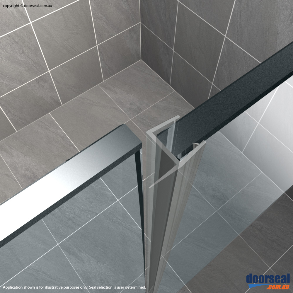 SH004 Shower Screen Seal (10mm glass) | Doorseal.com.au