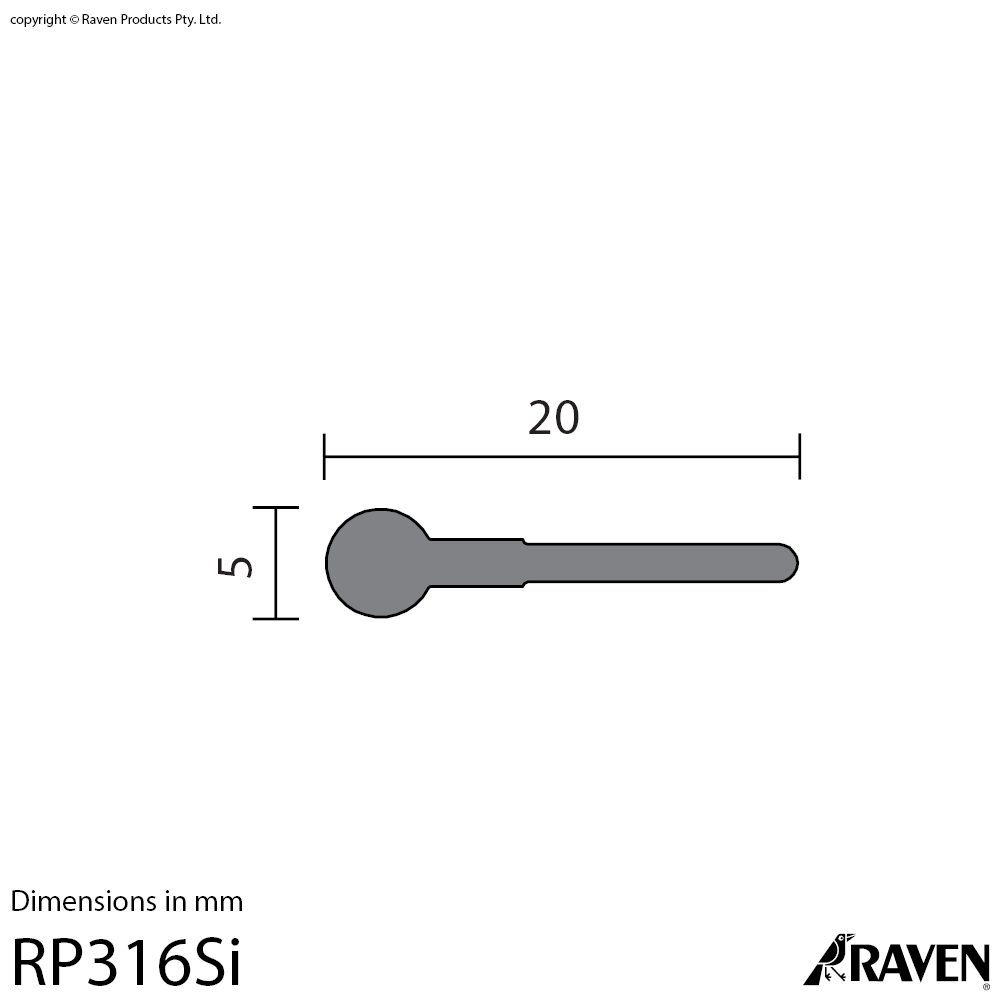 RP316Si Silicon Rubber | Doorseal.com.au