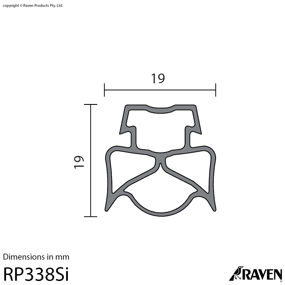 RP338Si GR Silicon Rubber (SE) | Doorseal.com.au