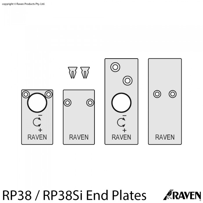 RP38 Screw Bag & Escutcheon Plate | Doorseal.com.au